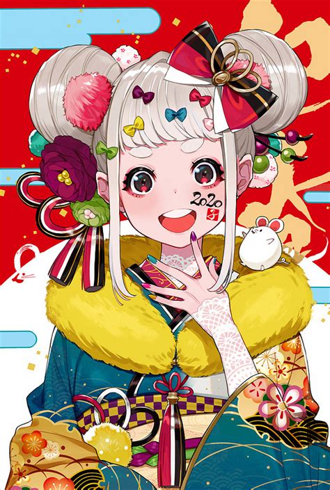 オリジナル 2020年 年賀状 裕的插画