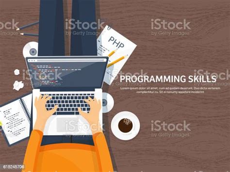 programming coding flat computing background code hardware software web