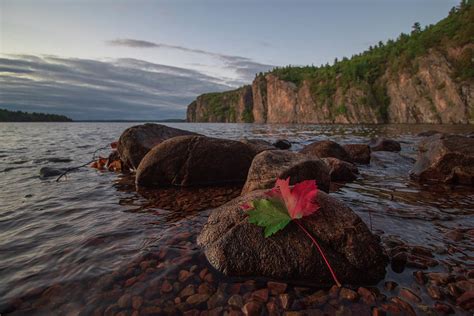 Bon Echo Pp Showing Signs Of Autumn Photograph By Stephanie Amaral Fine Art America