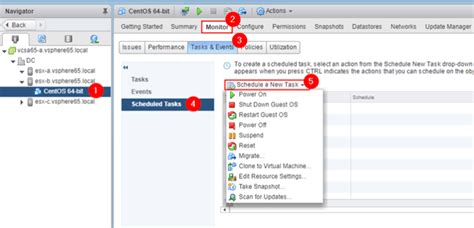 How To Create A Scheduled Task In VCenter Server With GUI