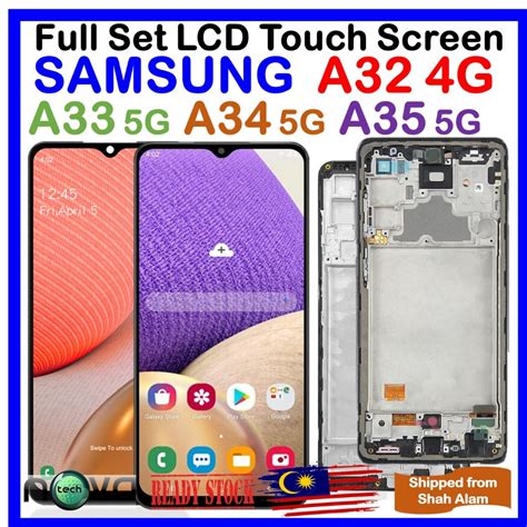 Frame Amoled Full Set Lcd Touch Screen For Samsung Galaxy A32 4g