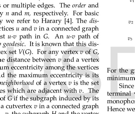 1 A Graph With Monophonic Number 3 Download Scientific Diagram