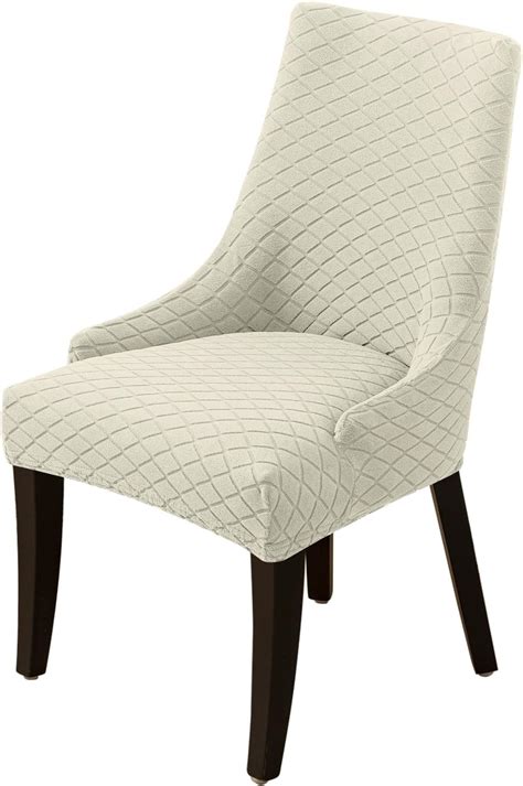 Amazon KELUINA Newest Jacquard Dining Chair Covers High Stretchy Fit Wingback Side Chair