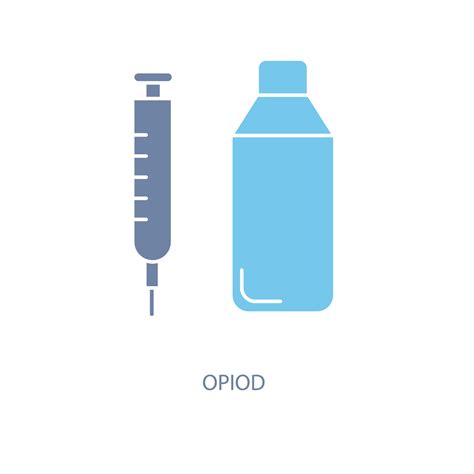 Opiod Concept Line Icon Simple Element Illustration Opiod Concept Outline Symbol Design