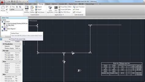 AutoCAD Automatic BOM Update By Single Command