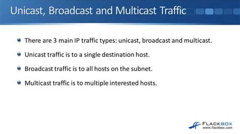 Cisco Unicast Broadcast And Multicast Traffic FlackBox
