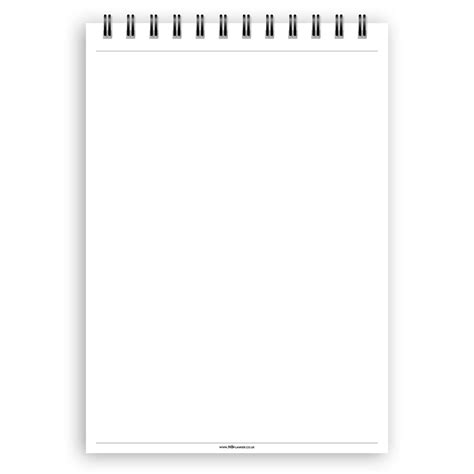 A5 Plain Paper Notepad Spiral Desk Pad Coloured And White Paper