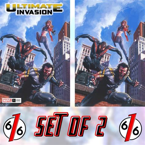 Ultimate Invasion 1 Davide Paratore Trade Dress And Virgin Variant Set