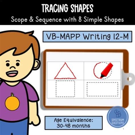 Tracing Simple Shapes VB MAPP Writing 12 M By Spectrum Solutions