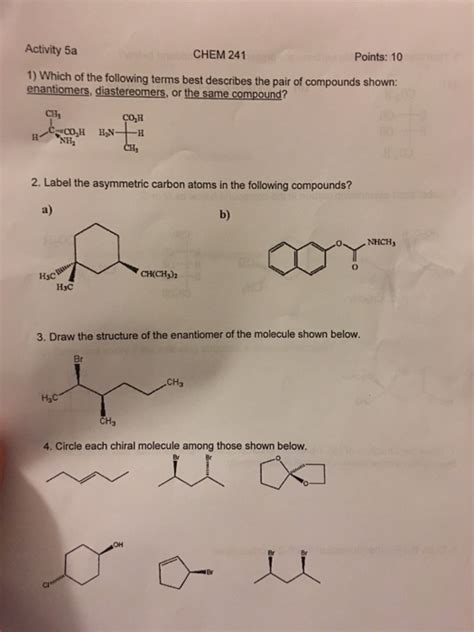 Solved Which of the following terms best describes the pair | Chegg.com