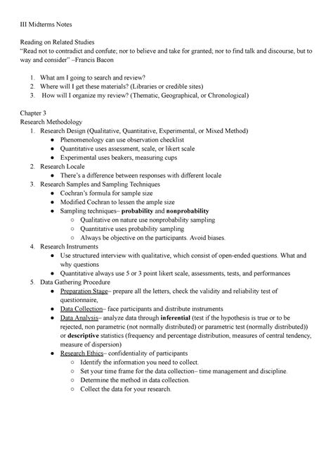 Iii Midterms Notes Iii Midterms Notes Reading On