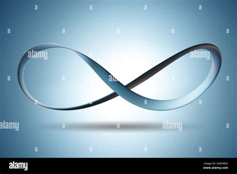 Endless Infinite Loop Shape D Rendering Stock Photo Alamy