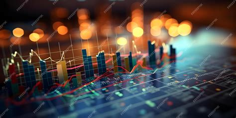 Closeup of business analytics metrics shown in charts and graphs ...