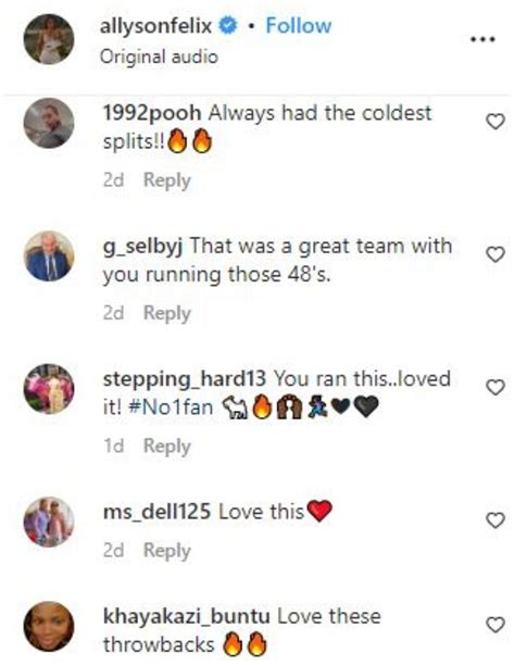 History Was Made” Fans React As Allyson Felix Shares A Throwback Video From Her ‘early Days