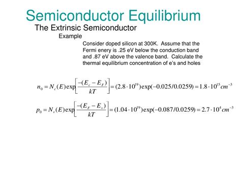 Ppt Semiconductor Equilibrium Powerpoint Presentation Free Download