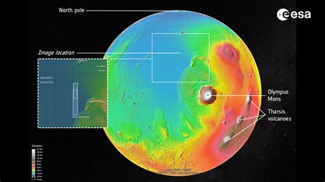 Esa Arcadia Planitia In Context