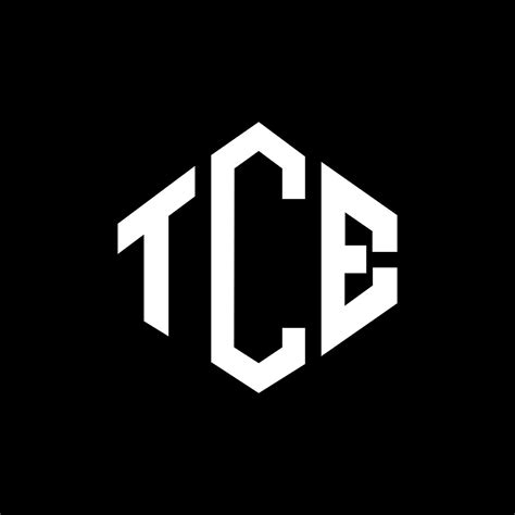Tce Letter Logo Design With Polygon Shape Tce Polygon And Cube Shape