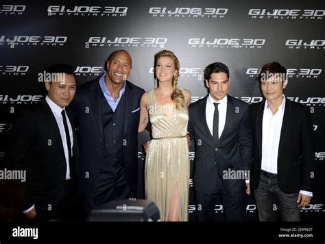 American Director Jon M Chu With Actors Dwayne The Rock Johnson