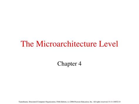 ppt the microarchitecture level powerpoint presentation free