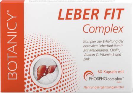 Botanicy LEBER FIT Complex Kapseln zur Unterstützung der Leberfunktion notino de