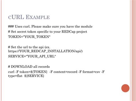 Ppt Using The Redcap Api Sas R Php Powerpoint Presentation Free