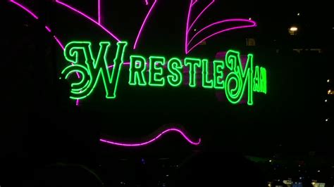 Wrestlemania 34 Opening Pyro Youtube
