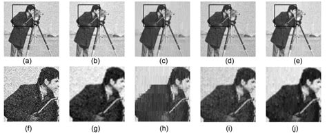 The Visual Comparison On The 512x512 Camera Man Image With A Noise