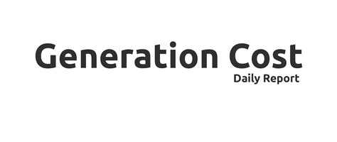 Generation Cost Report Pucsl