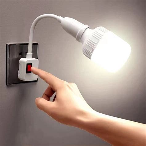 E27 램프 베이스 전구 홀더 조명 소켓 Eu 미국 플러그 벽 유연한 구부릴 수 있는 홀더 램프 어댑터 켜기끄기 스위치 조명 포함 Aliexpress