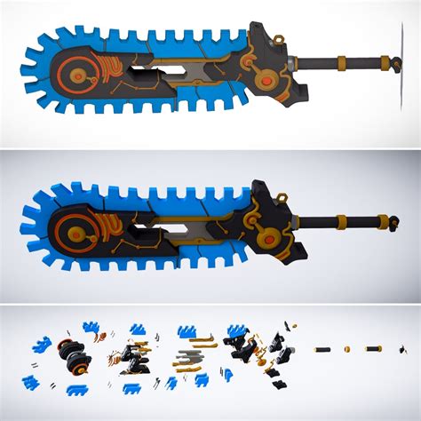 Ancient Bladesaw 3d Printed Legend Of Zelda Botw 8 Steps With