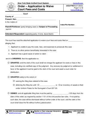 Fillable Online E Filing E Courts New York State Unified Court