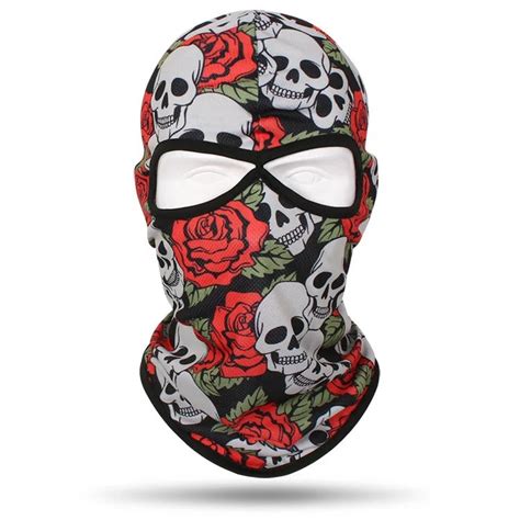 Cagoule Tête De Mort Fleur Univers Skull
