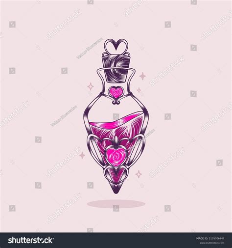 Love Potion Rpg Fantasy Magic Spell Stock Vector Royalty Free