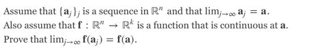 Solved Assume That A Is A Sequence In R And That Lim Chegg
