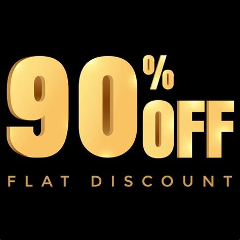 Premium Vector Modern Glowing Stylish 3d Percentage Banner With