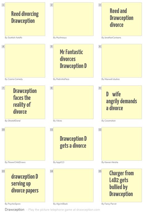 Reed Divorcing Drawception Drawception
