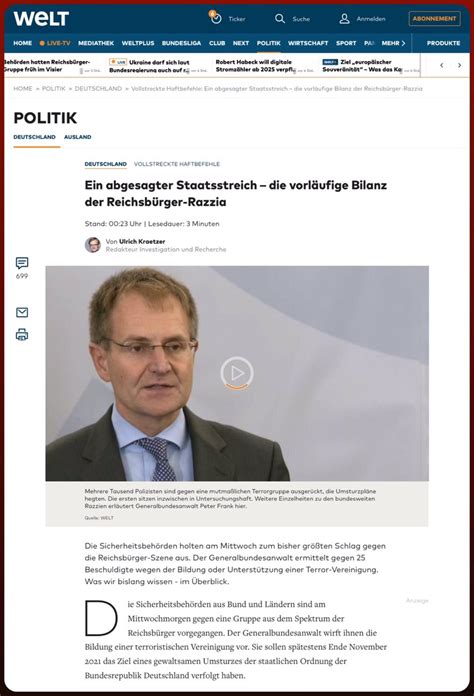 محاولة انقلاب ألمانيا من أين خرج هذا التطرف ؟ أعلنت السلطات في ألمانيا أن الشرطة تمكنت