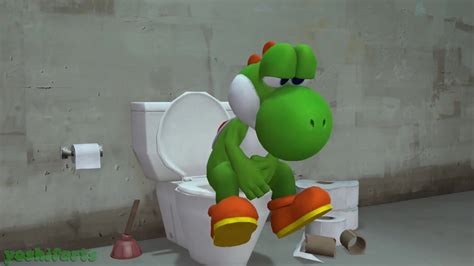 Sfm Green Yoshi Pooping By Yoshifarts