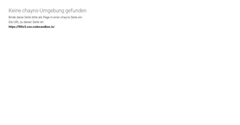 Webpack React Koa Chayns Codesandbox