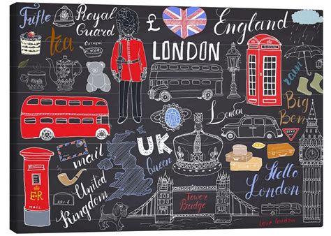 Posterlounge Leinwandbild Editors Choice London Auf Einen Blick