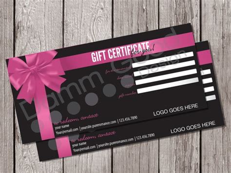Pure Romance Inspired T Certificate Passion By Dammgooddesign