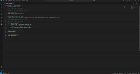 Internship Python Tkinter Programming Internpe Digitalclock