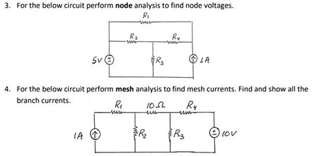 solved for the below circuit perform node analysis to find node voltages rt luli rz m ry vull sv