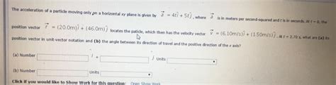 solved the acceleration of a particle moving only on a