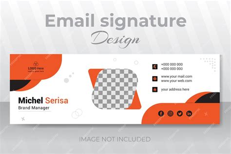 Premium Vector Corporate Business Email Signature Template Design