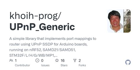 GitHub Khoih Prog UPnP Generic A Simple Library That Implements Port