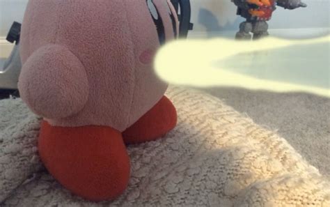 Kirby Inhaling By Grim Supreme On Deviantart