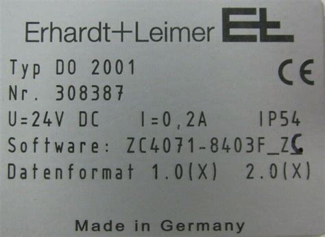 New Erhardt And Leimer D0 2001 Digital Control Command Station Do 2001 D02001 Sb Industrial