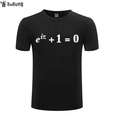 Euler Equation Identity Nerd Geek Science Funny T Shirt Men Cotton