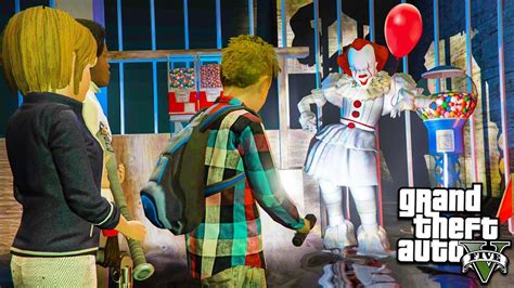 ПЕННИВАЙЗ КЛОУН ОНО ПОХИТИЛ ДЕТЕЙ В ГТА 5 МОДЫ ОБЗОР МОДА В Gta 5 веселая видео игра как